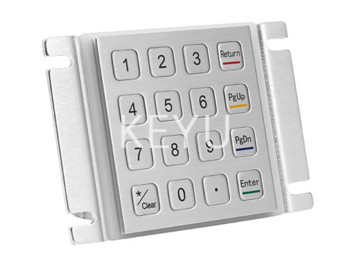 numeric metal keypad-KY2088B, metal keypad, steel keypad