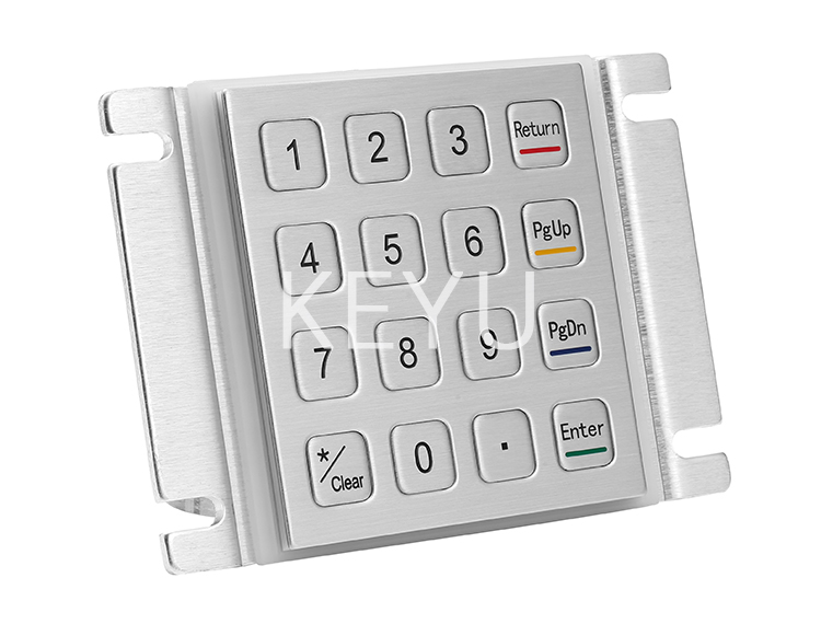 numeric metal keypad-KY2088B, metal keypad, steel keypad