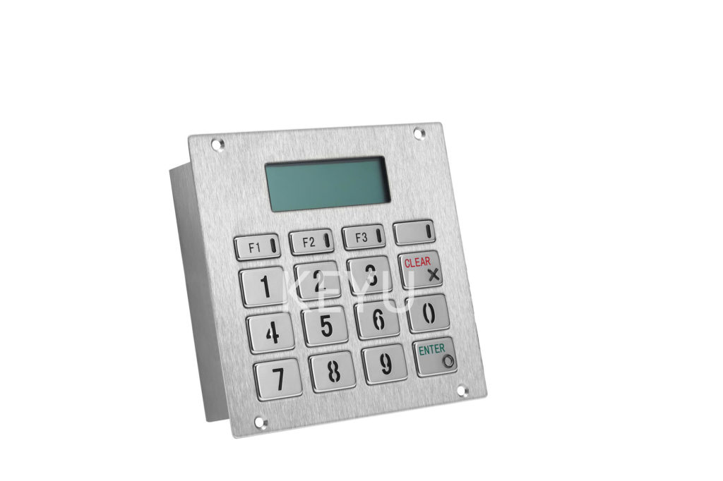 Mini keypad with LCM, metal keypad, stainless steel keypad