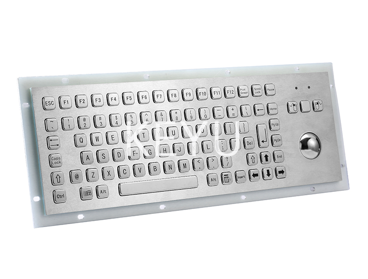 metal keyboard with trackball ,metal keyboard, vandalproof keyboard