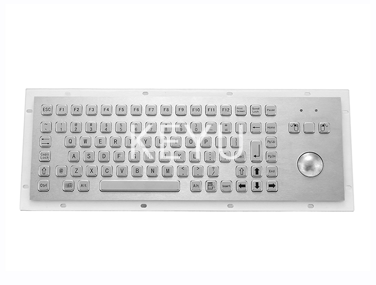 metal keyboard with trackball ,metal keyboard, vandalproof keyboard