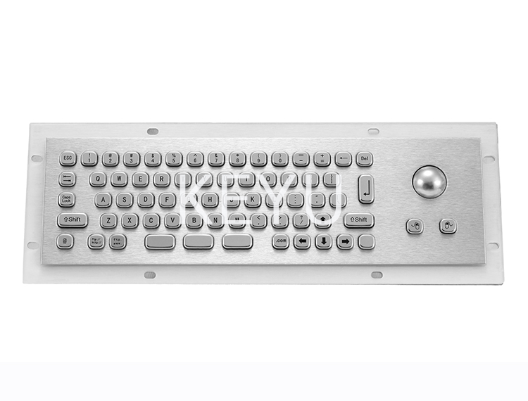 stainless steel keyboard with trackball ,metal keyboard with trackball