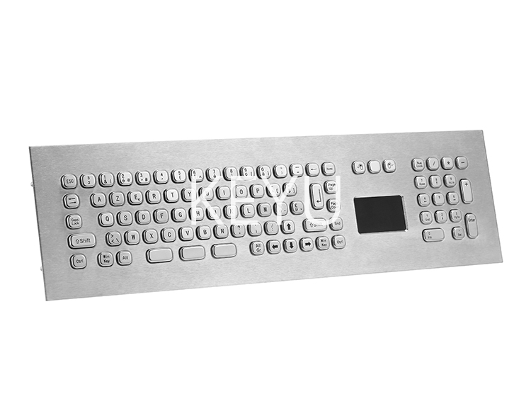 stainless steel keyboard with touchpad , metal keyboard