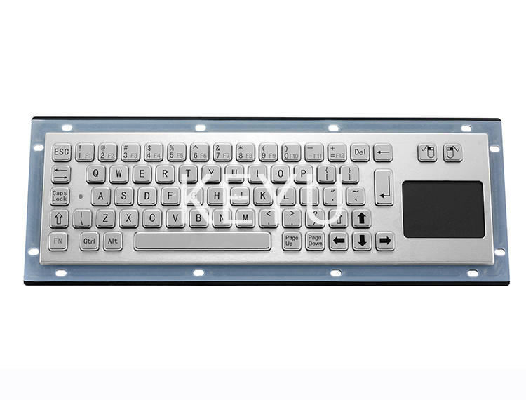 kiosk keyboard with thouchpad, metal keyboard with touchpad