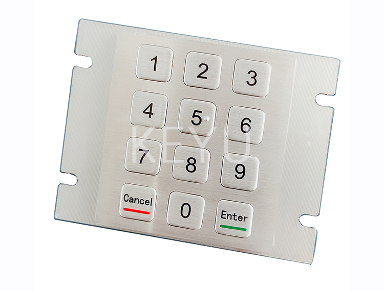 PCI keypad,metal keypad, numeric keypad, stainless steel keypad