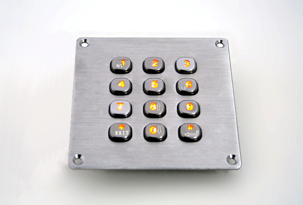 backlit Numeric keypad ,stainless steel keypad, mini keypad