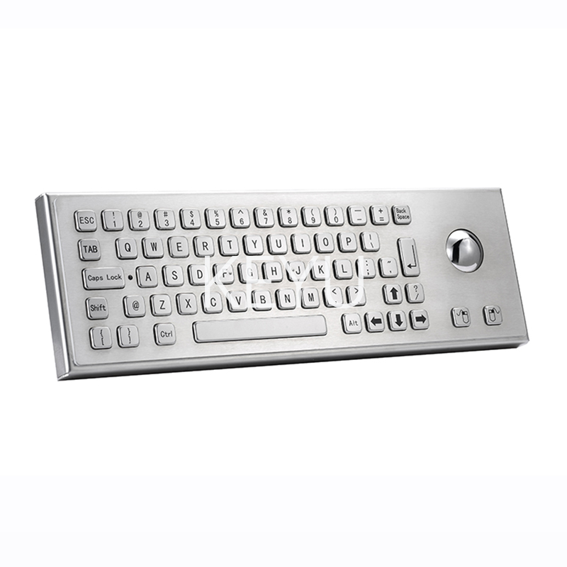 keyboard with trackball for kiosk, industrial keyboard