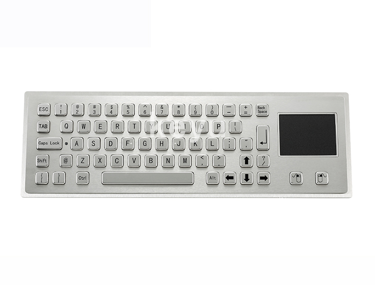stainless steel industrial keyboard,metal keyboard with touchpad