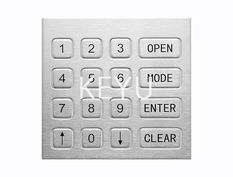 16 key metal keyboard 304 stainless steel Shenzhen KEYU Co., Ltd.