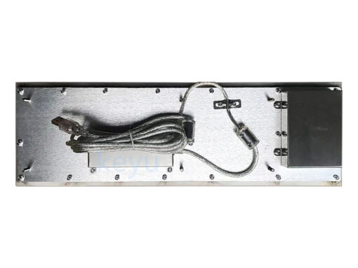 Braille keyboard with trackball, stainless steel keyboard