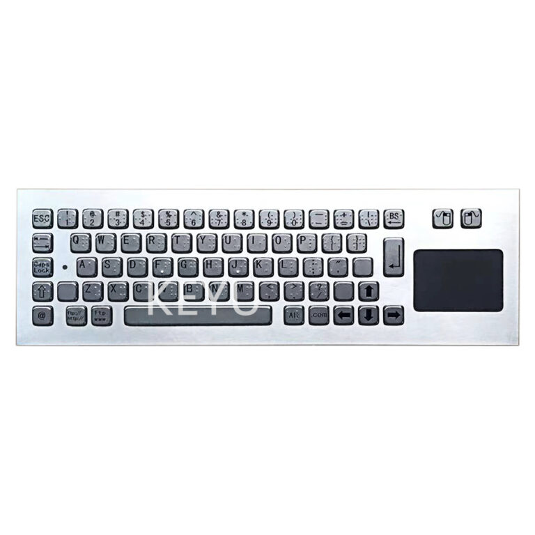 Braille metal keyboar with thouchpad, keyboard with touchpad